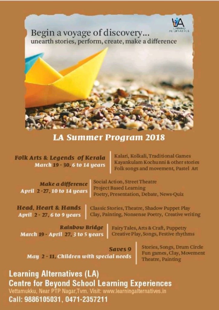 Summer programs at Learning Alternatives – schoolkutti.com